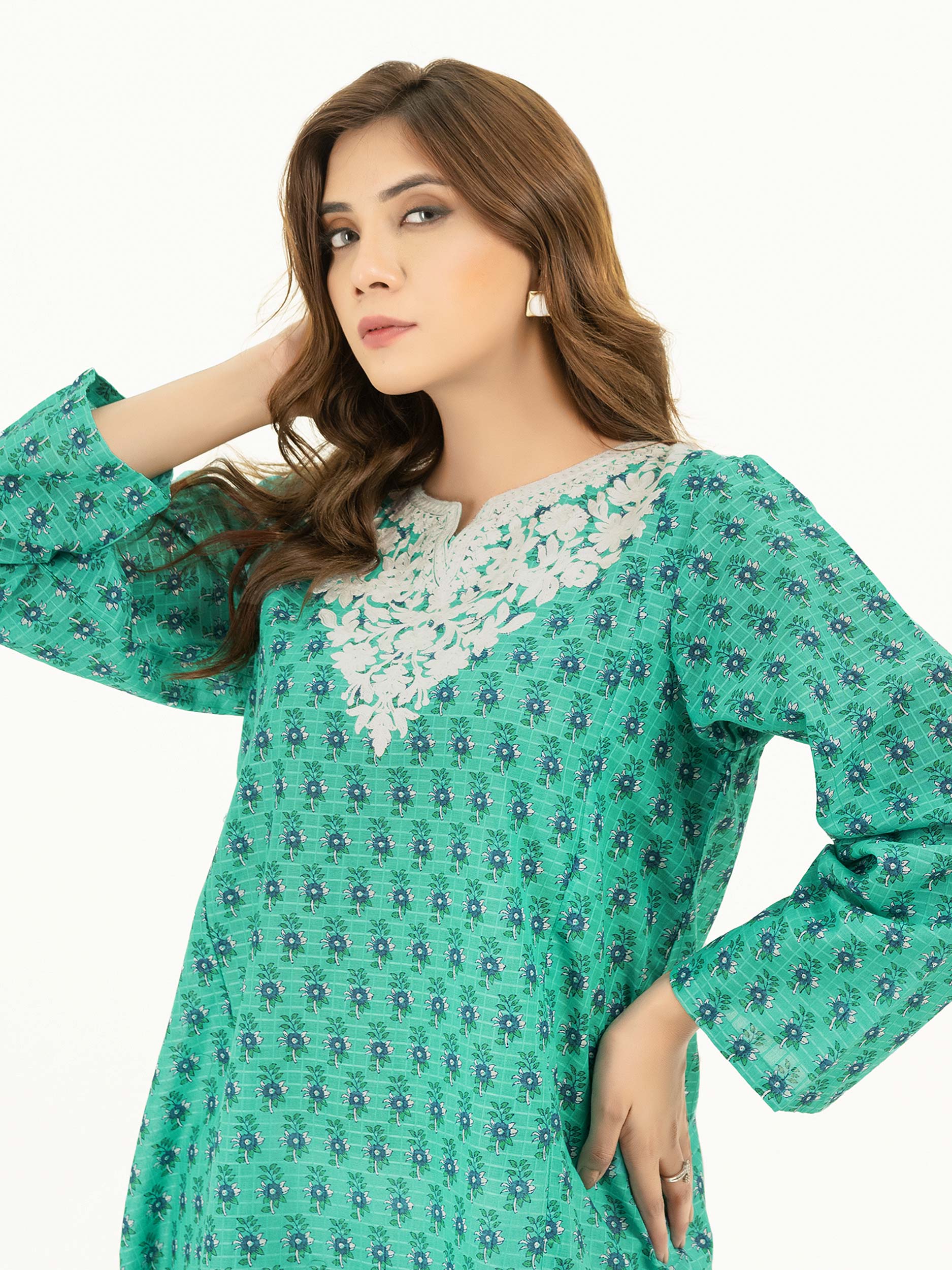 Texture Lawn Kurti-Printed (Pret) – Limelight