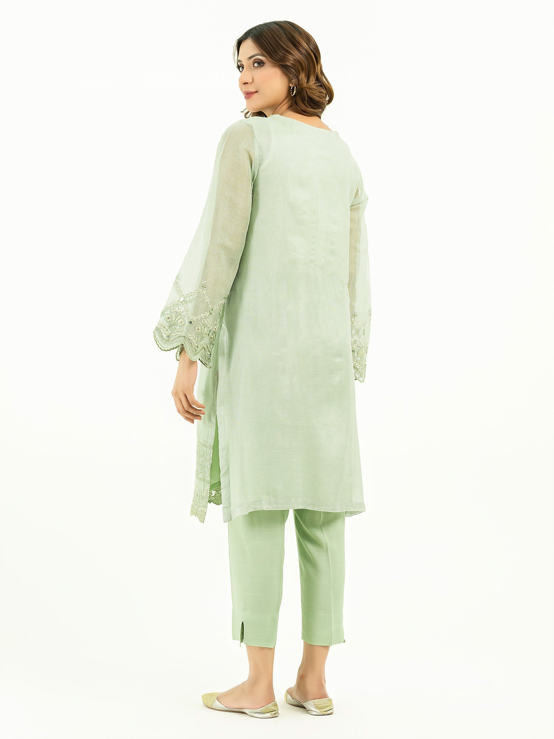 2 Piece Cotton Net Suit-Embroidered (Pret) – Limelight